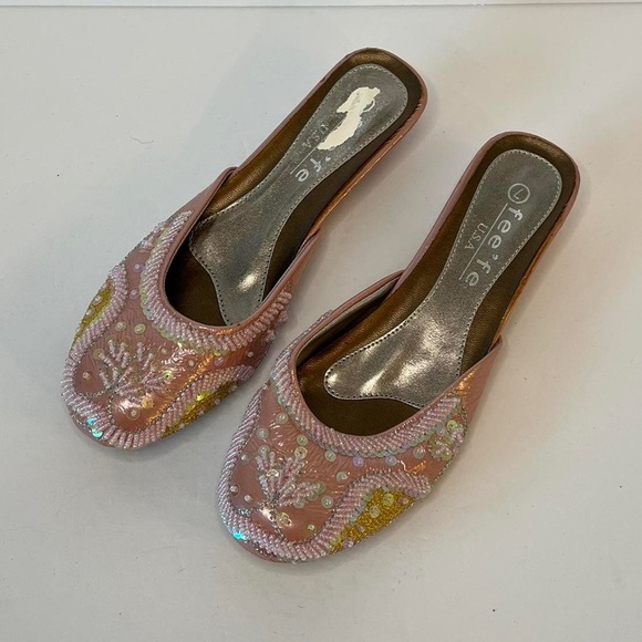Shoes | Vintage Beaded Heels | Poshmark